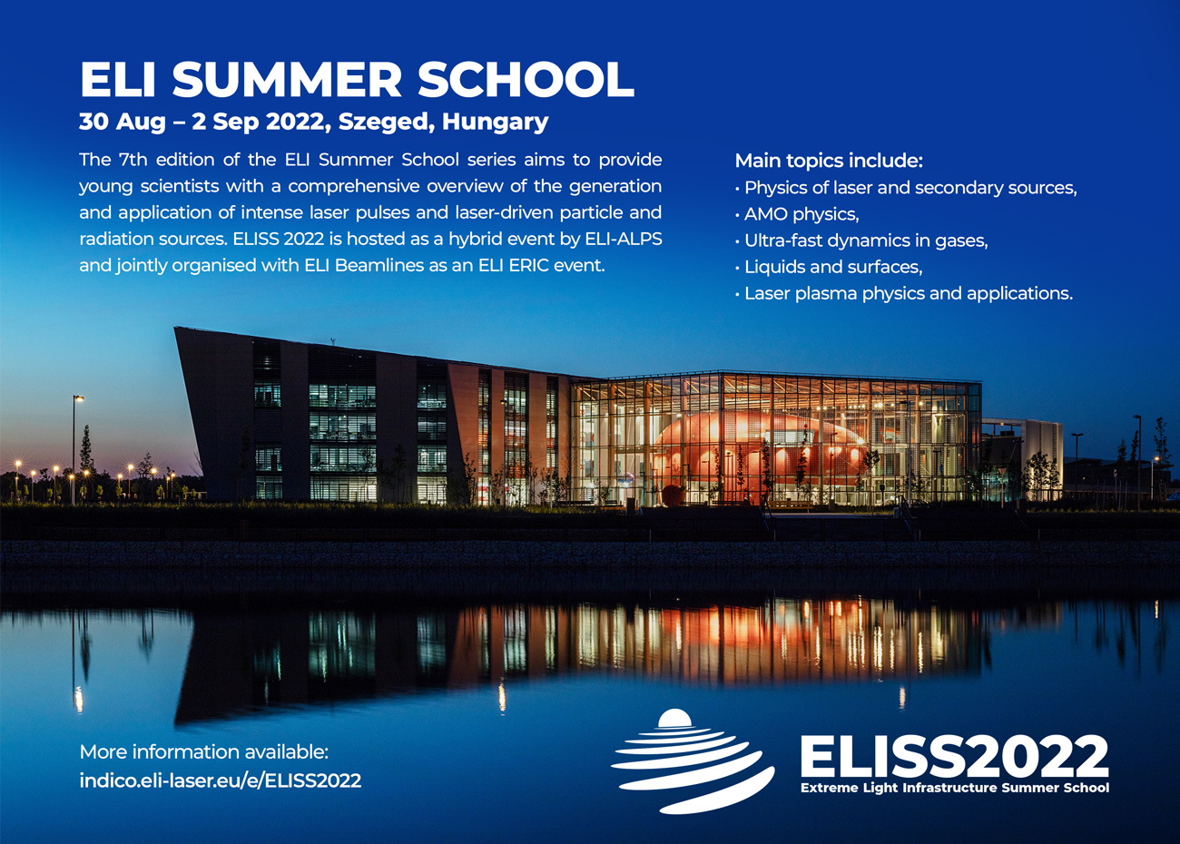 SAVE THE DATE: ELI Summer School 2022 – Impulse Project